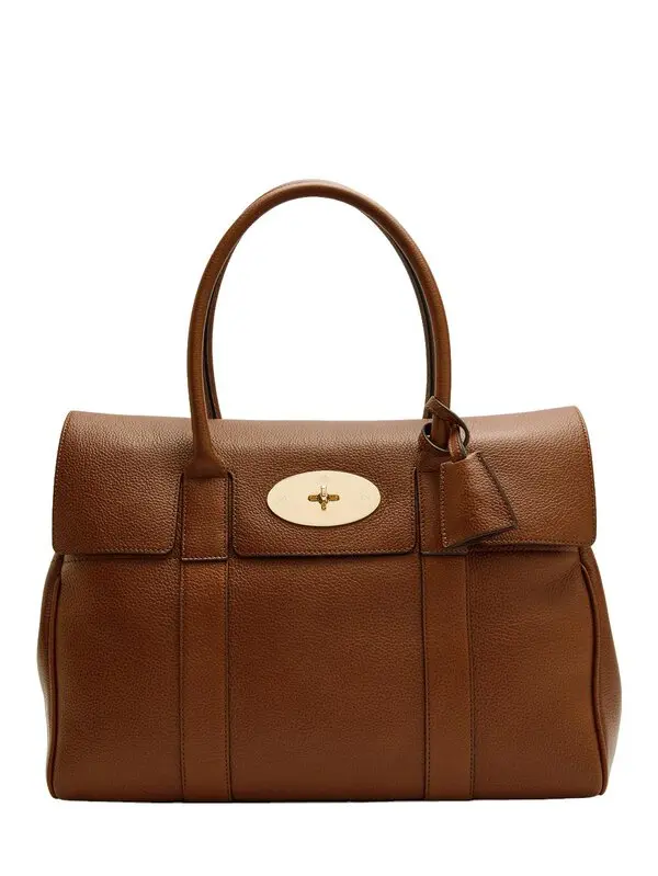 Mulberry Bayswater Small Grained Leather Shoulder Bag - Tan