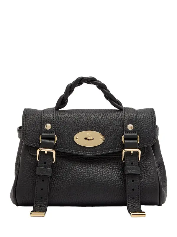 Mulberry Mini Alexa Grained Leather Cross-body Bag - Black