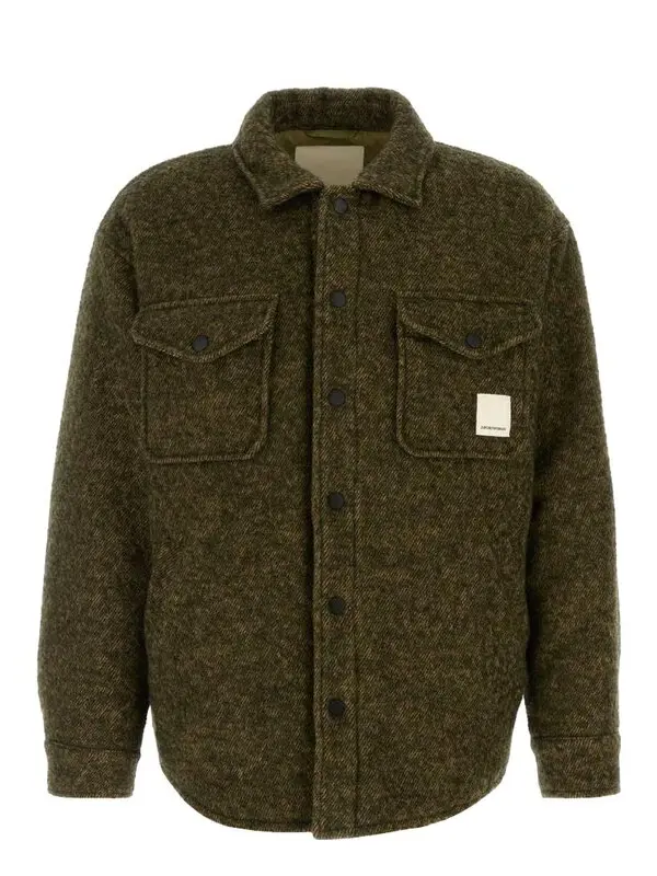 Emporio Armani Army Wool Blend Jacket - Green