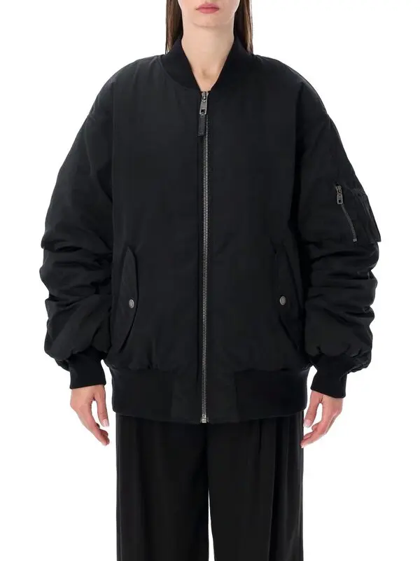 Dolce & Gabbana Oversized Bomber Jacket - Black