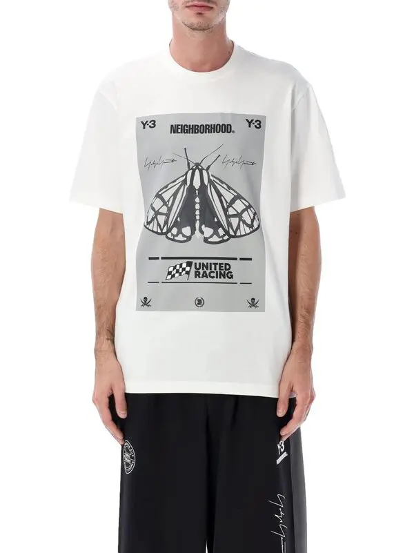Y-3 NBHD Oversized Cotton Graphic T-shirt - White