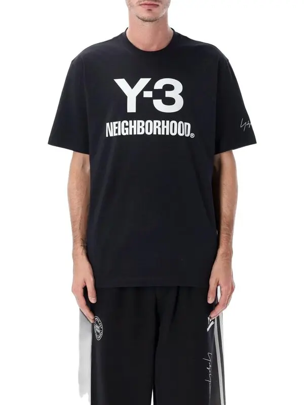 Y-3 NBHD Oversized Cotton Logo T-shirt - Black
