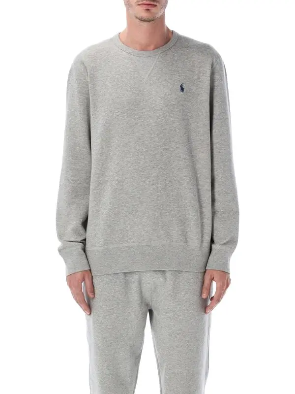 Ralph Lauren Cotton-blend Crewneck Sweatshirt - Andover Grey
