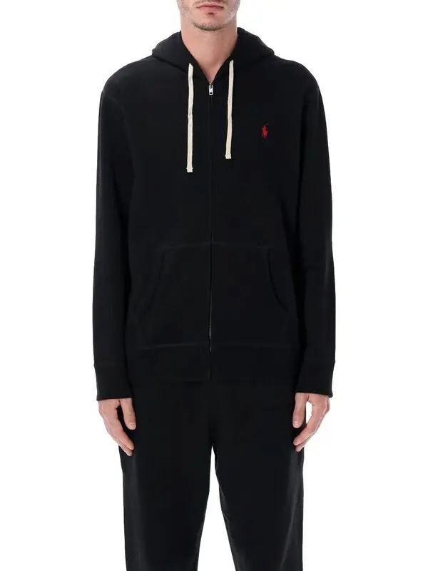 Ralph Lauren Cotton-blend Zip Hoodie - Black