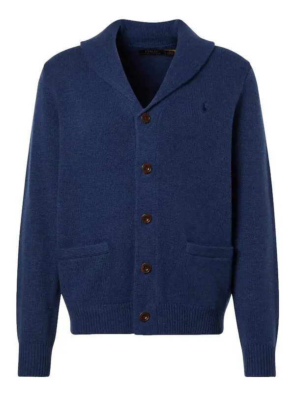 Ralph Lauren Wool And Cashmere Cardigan - Blue