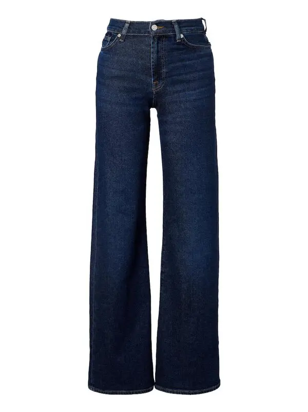 7 For All Mankind Lotta High-rise Wide-leg Jeans - Blue