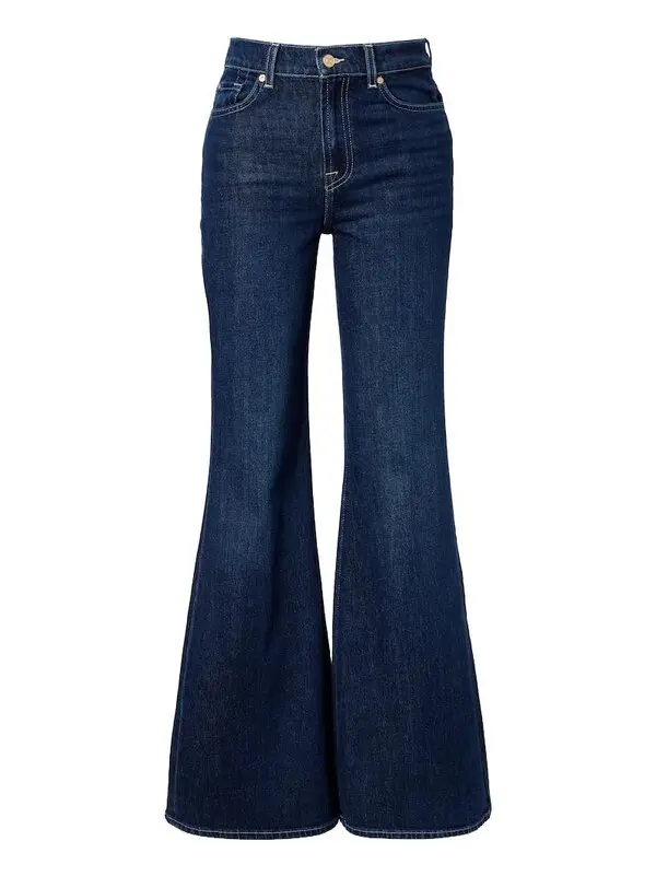 7 For All Mankind High-waisted Flare Leg Jeans - Blue