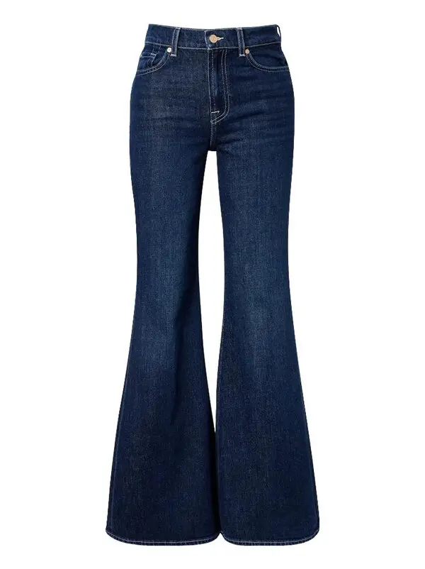7 For All Mankind High-waisted Flare Leg Jeans - Blue