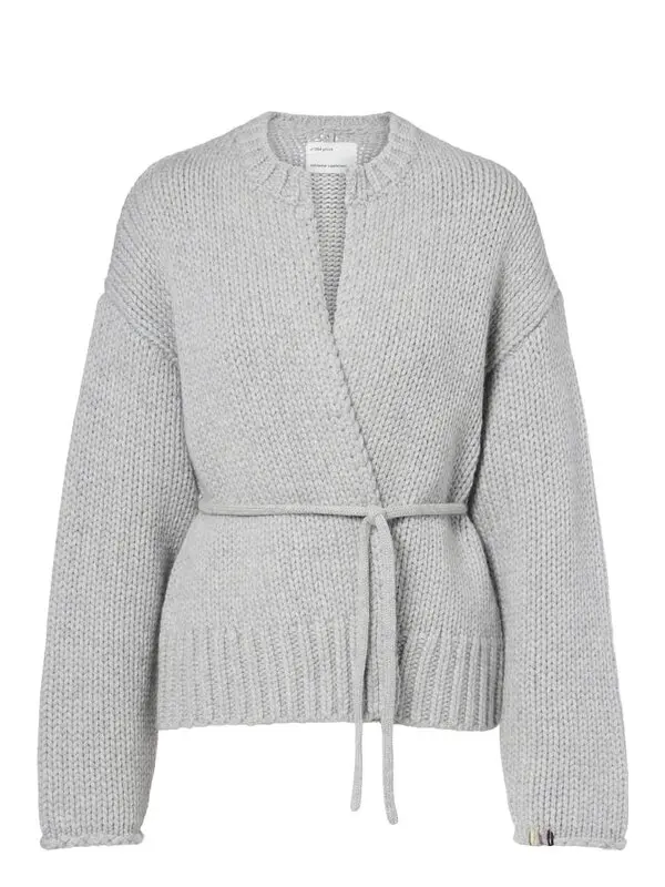 EXTREME CASHMERE X Ginza Cashmere Wrap Cardigan - Grey
