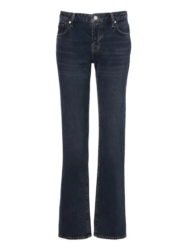 7 For All Mankind Calie Straight Leg Jeans - Blue