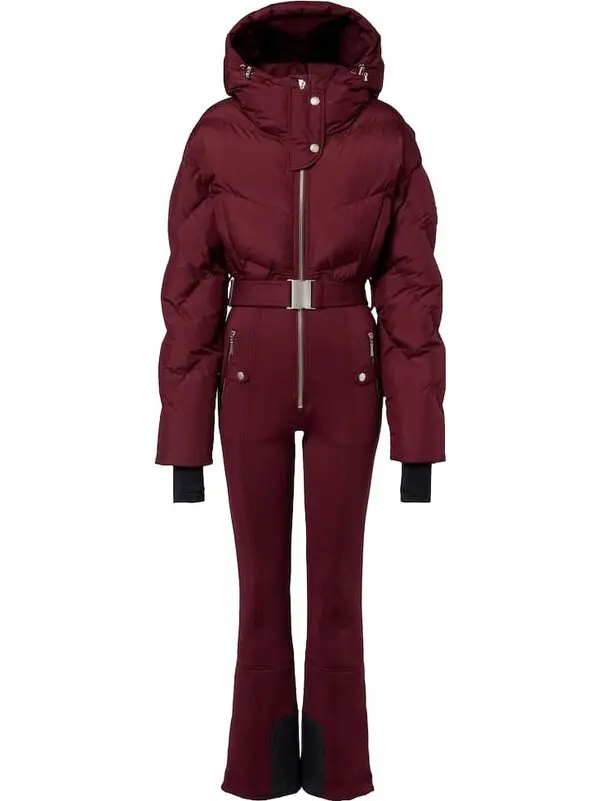 Cordova Ajax Quilted Down Ski Suit - Burgundy