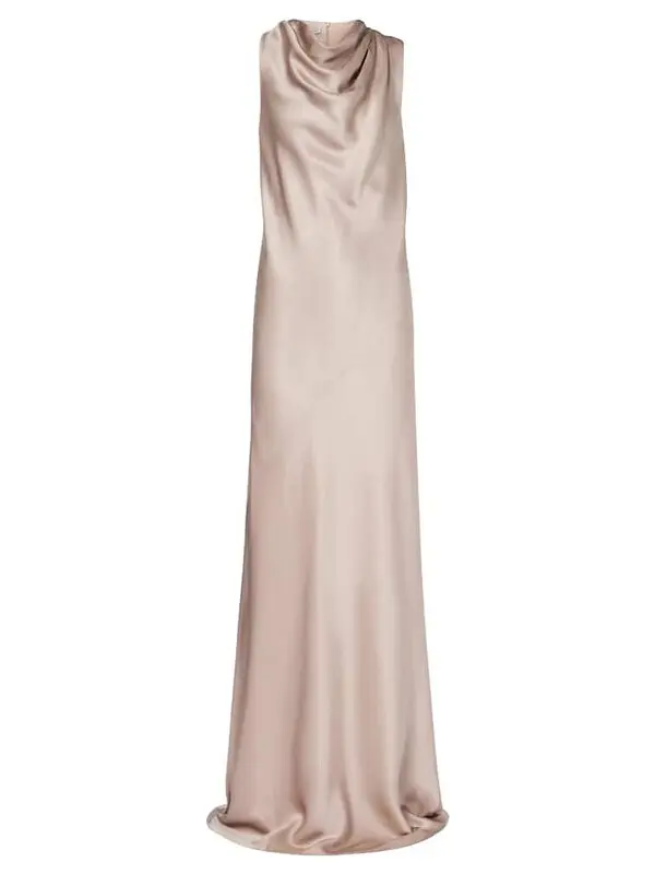Brunello Cucinelli Silk Gown - Beige