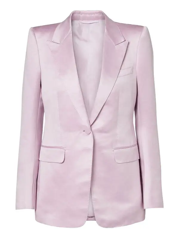 TOM FORD Cotton And Silk Satin Blazer - Pink