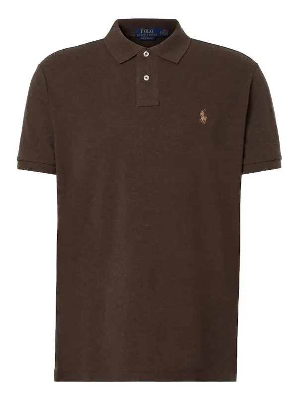 Polo Ralph Lauren Cotton Pique Polo Shirt - Brown