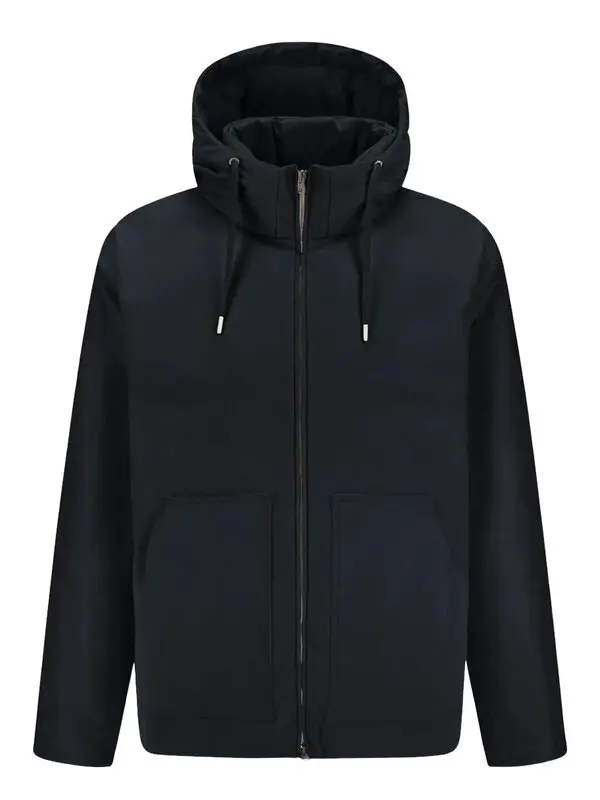 Herno Hooded Zip-up Down Jacket - Blue