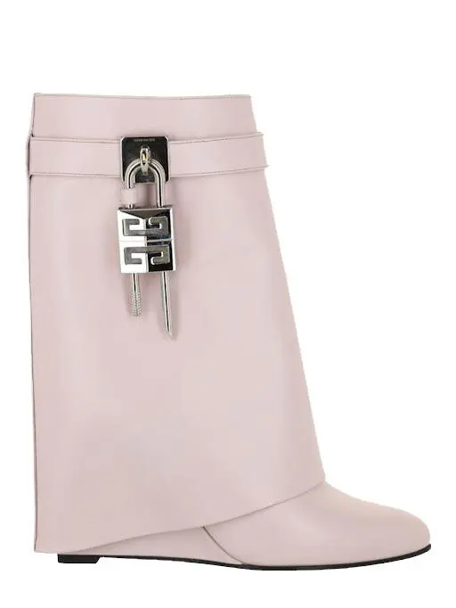 Givenchy Shark Lock Ankle Boots - Light Pink