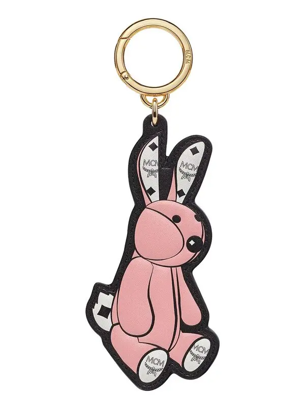 Mcm Aren Rabbit 2d Charm - Soft Pink