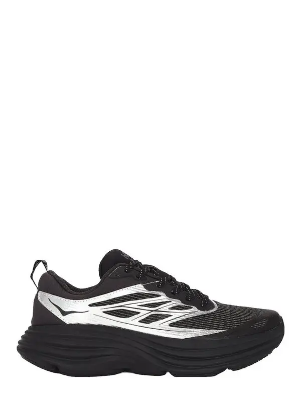 Hoka One One Bondi Caged Sneakers - Silver/black