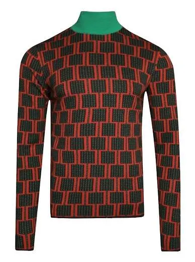 Adidas Originals X Wales Bonner Knit Shirt - Red/black/green