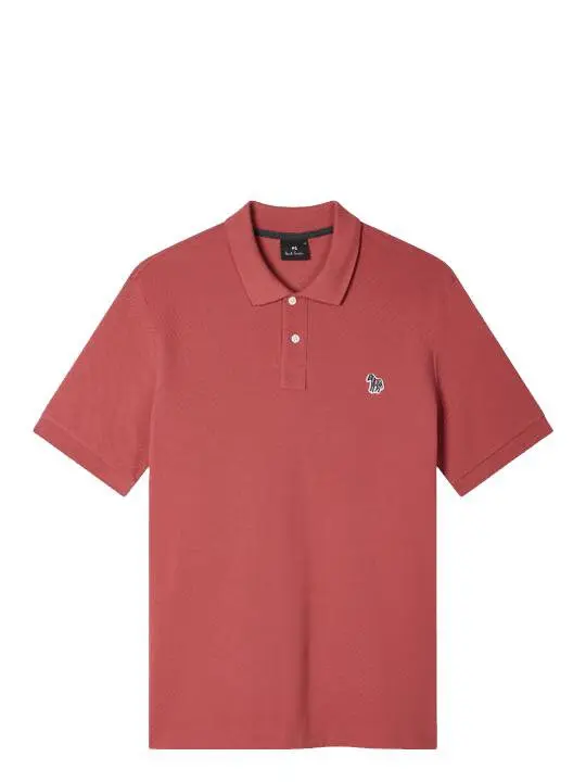 Paul Smith Soft Organic Cotton Zebra Polo Shirt - Pink