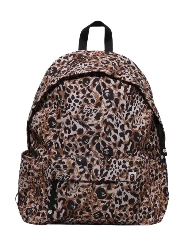 BAPE Wild Leopard Pattern Daypack - Tan