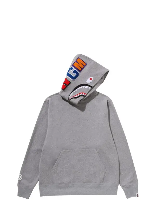 A BATHING APE Shark Pullover Hoodie - Grey
