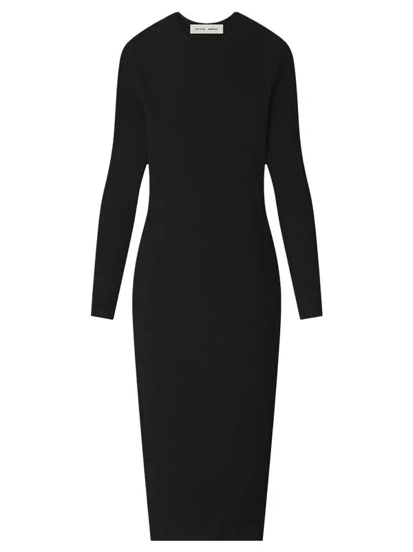 Fear Of God Ribbed Long-sleeve Dress - Black