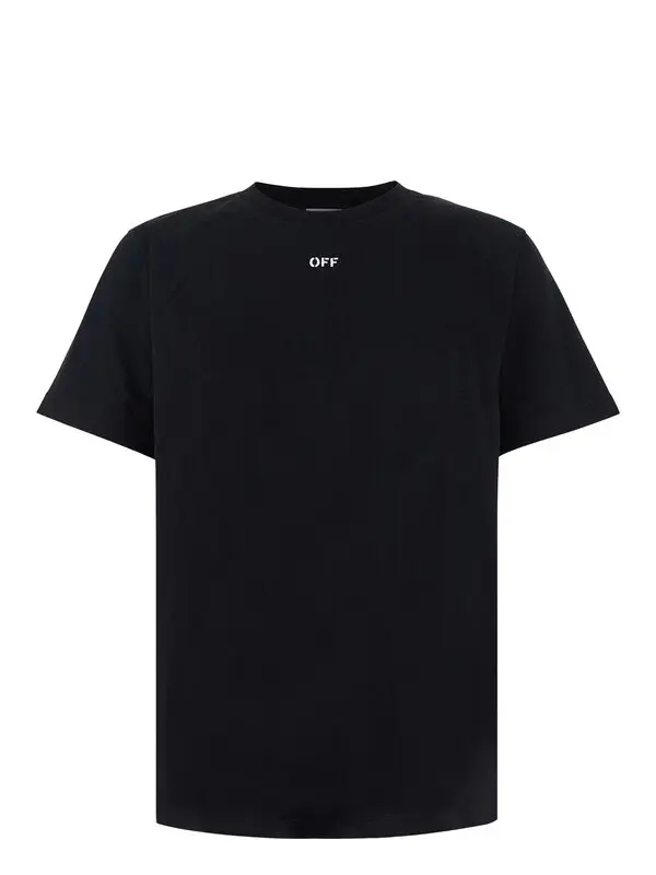 Off-White Brush Arrow Slim Short-sleeve Tee - Black