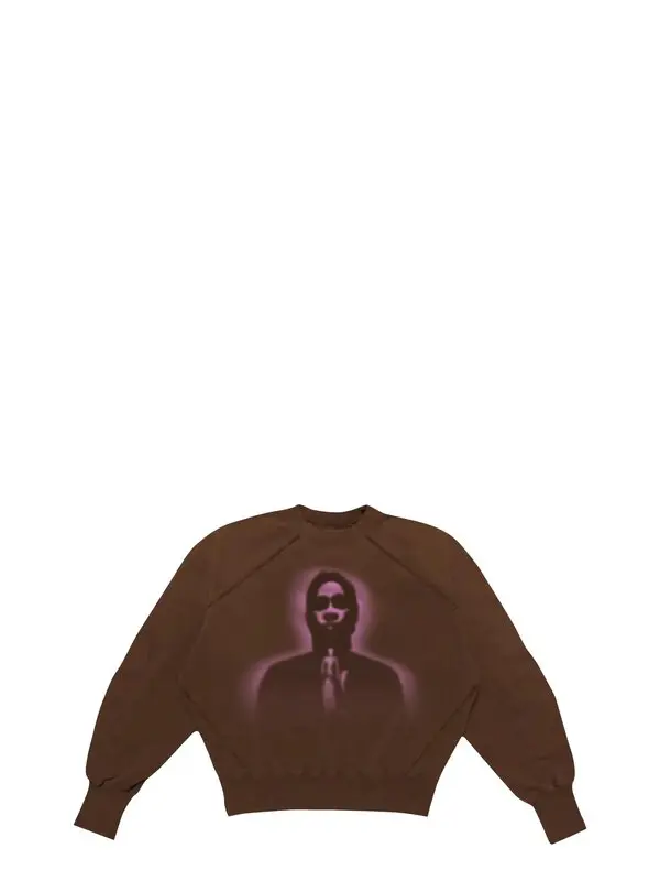 SP5DER X Young Thug 'angel' Crewneck - Brown