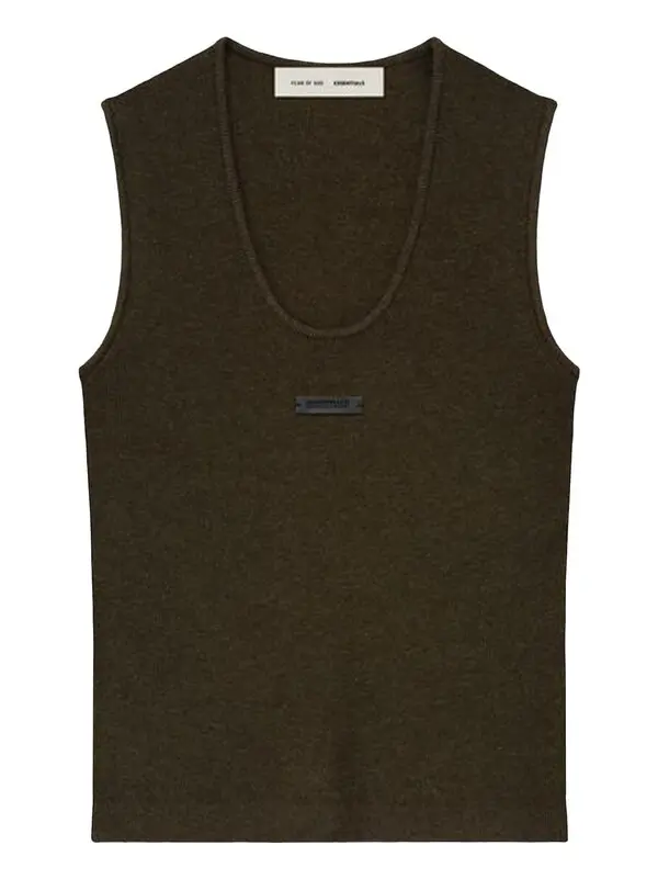 Fear Of God Rib Tank - Brown