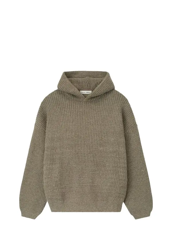 Fear Of God Heavy Waffle 90's Hoodie - Grey