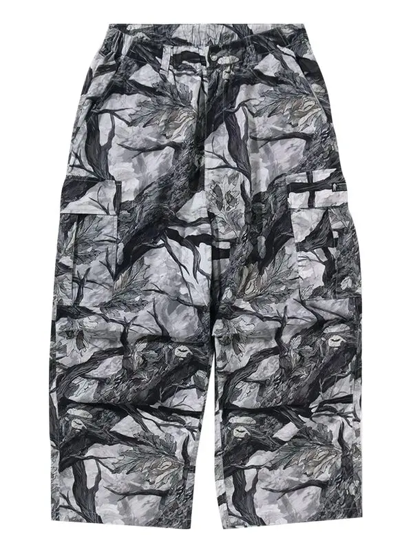 A BATHING APE Tree Edge Camo Cargo Pants - White