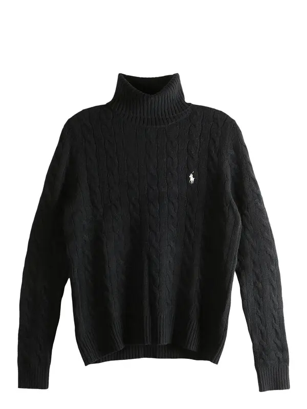 Polo Ralph Lauren Wool Cashmere Long-sleeve Pullover - Black