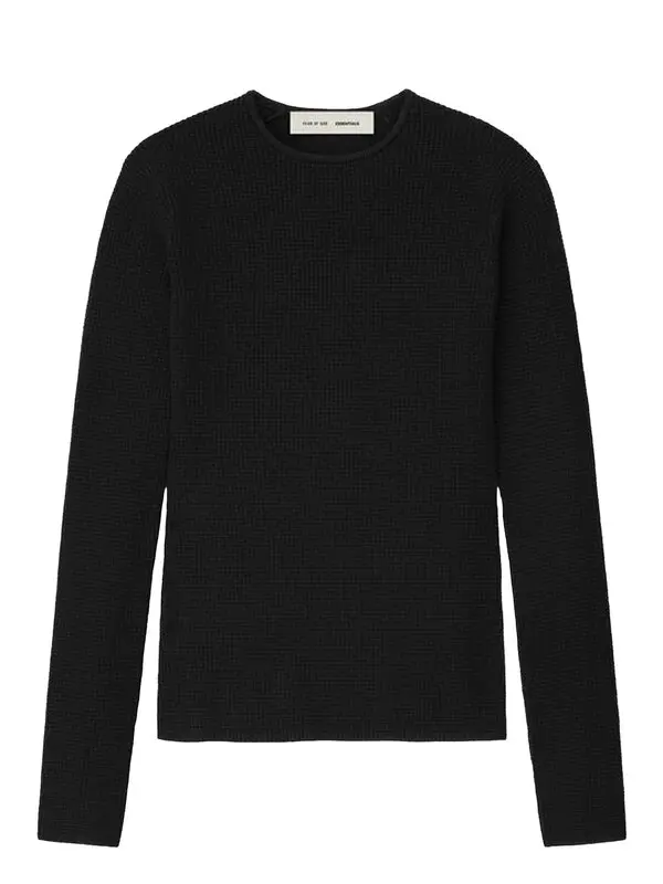 Fear Of God Waffle Long-sleeve Top - Black