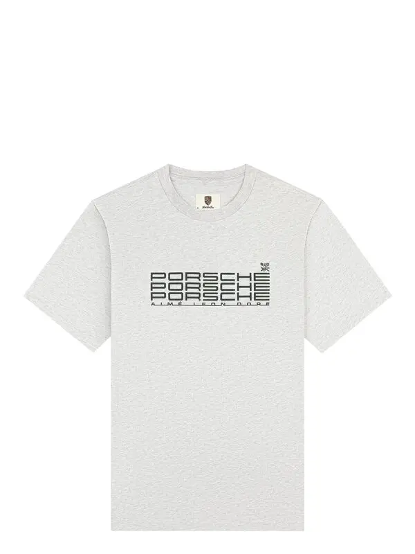 Aimé Leon Dore X Porsche Racing Tee - Silver