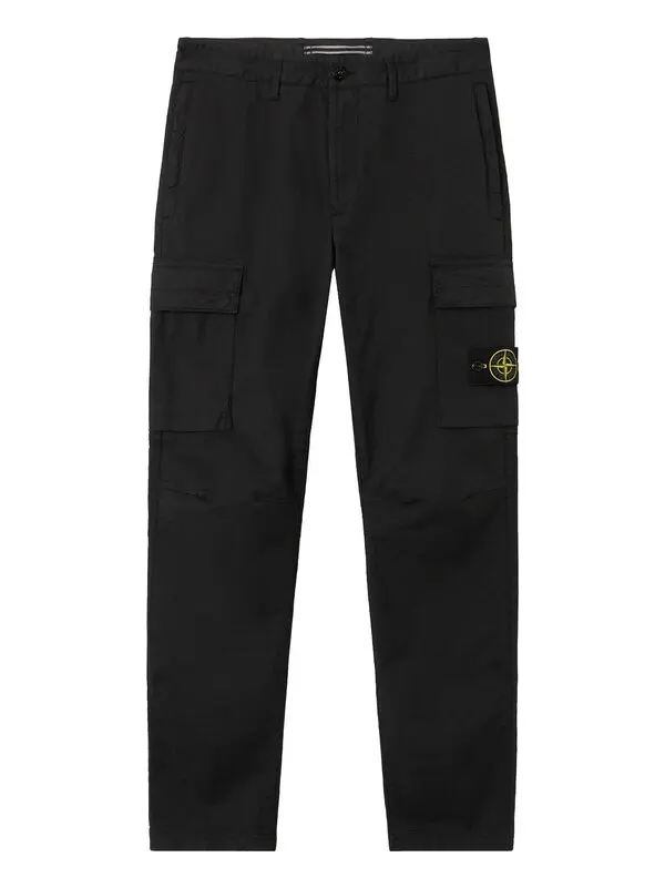 Stone Island Casual Cargo Pocket Trousers - Black