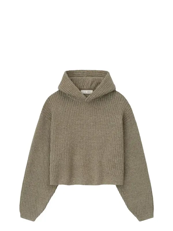 Fear Of God Heavy Waffle 90's Hoodie - Grey