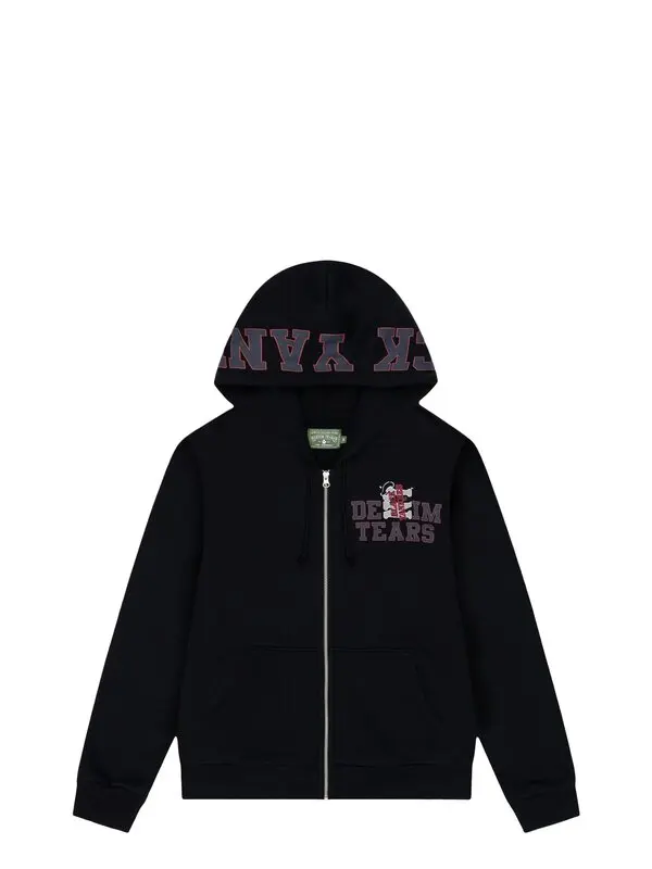 DENIM TEARS Yankees Zip Hoodie - Black