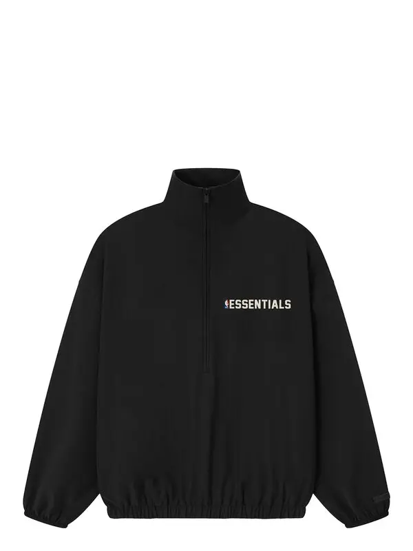 Fear Of God Nylon Nba 1/2 Zip Track Jacket - Black