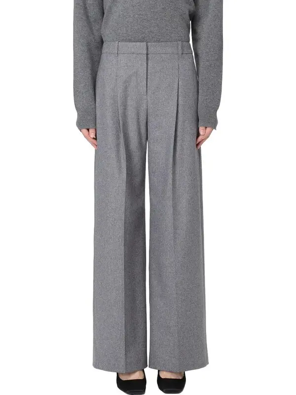 BOSS Pleated Trousers - Grey