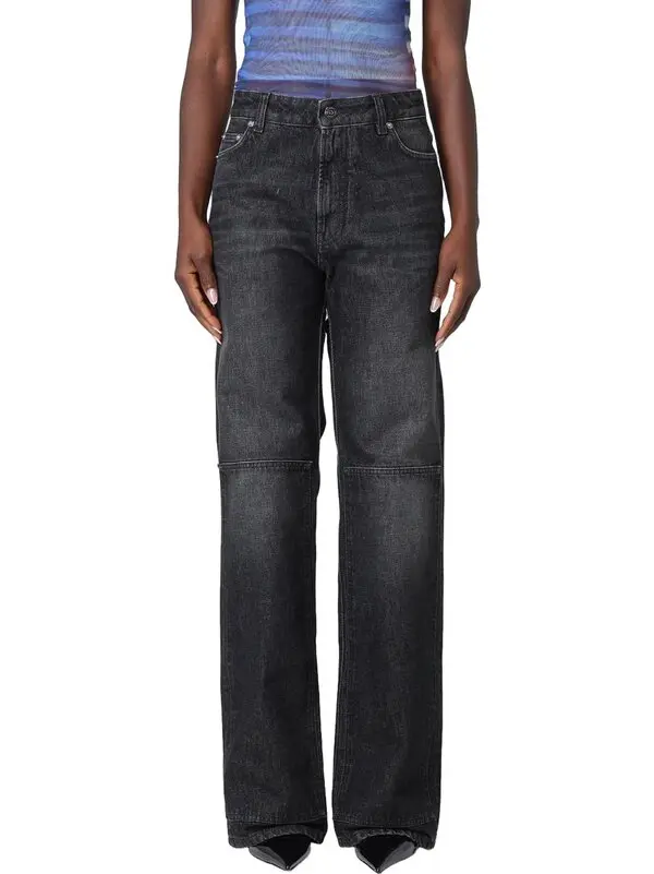 Jean Paul Gaultier Straight Leg Jeans - Black