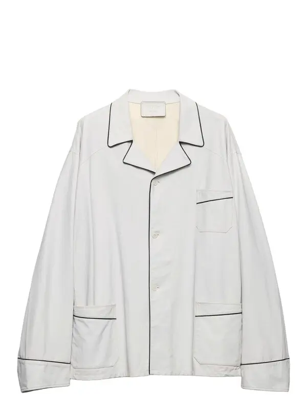 Prada Nappa Leather Shirt - White