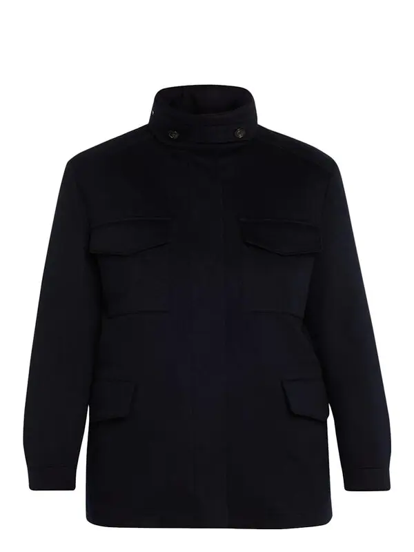 Loro Piana Traveller Cashmere Field Jacket - W000 Blue