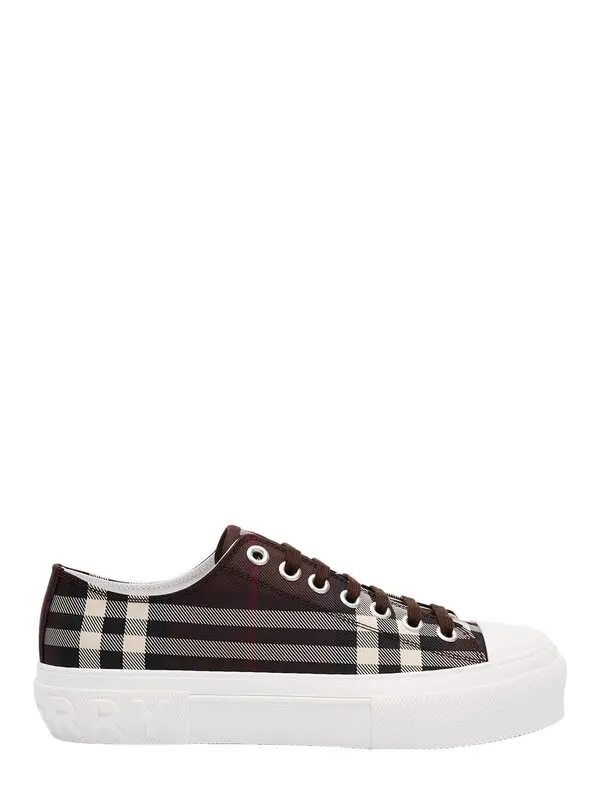 Burberry Check Low-top Sneakers - Mahogany I
