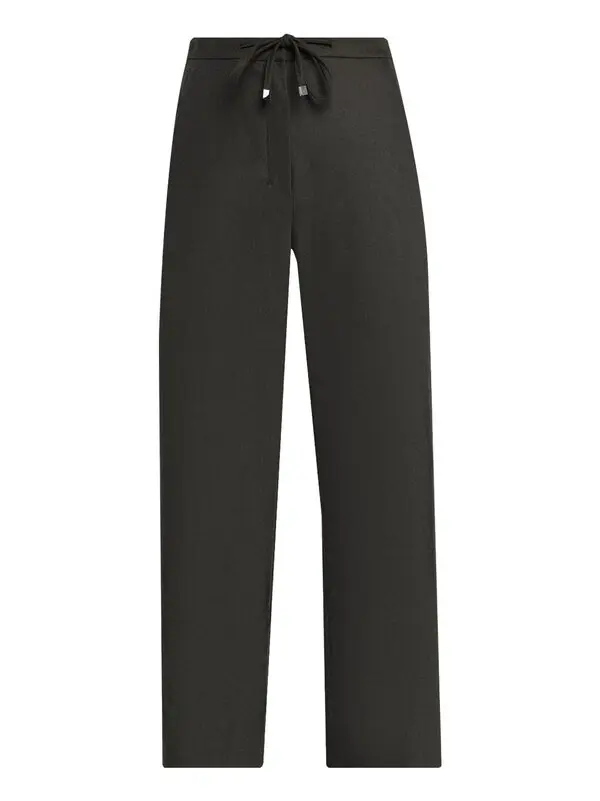 Max Mara Cropped Trousers - Dark Green