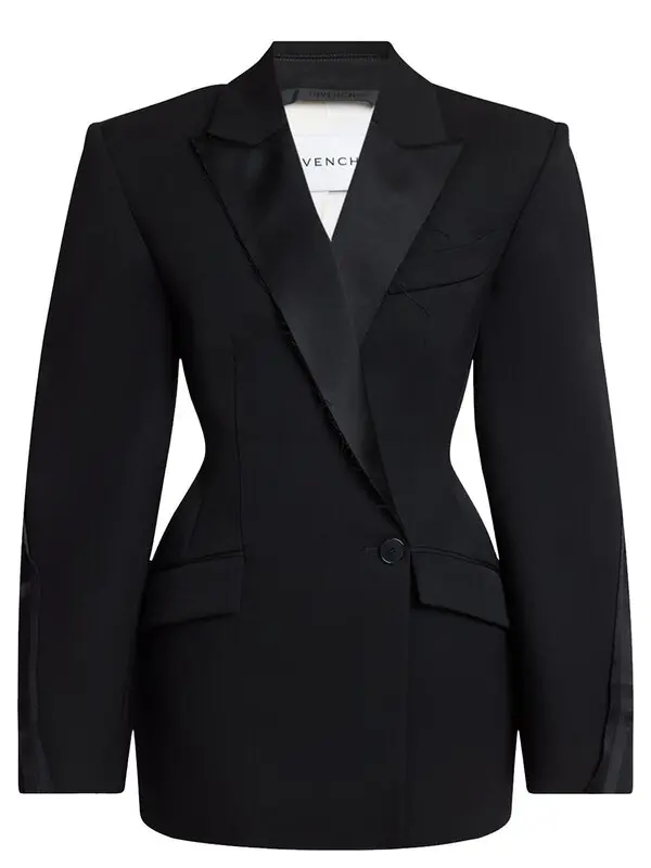Givenchy Cocoon Mini Blazer Dress - Black