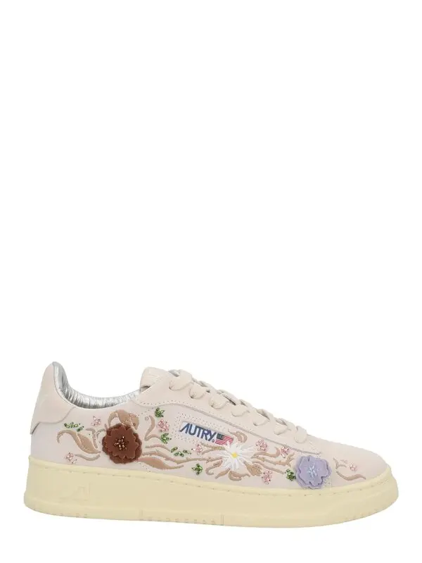 AUTRY Dallas Low Floral Sneakers - Ivory