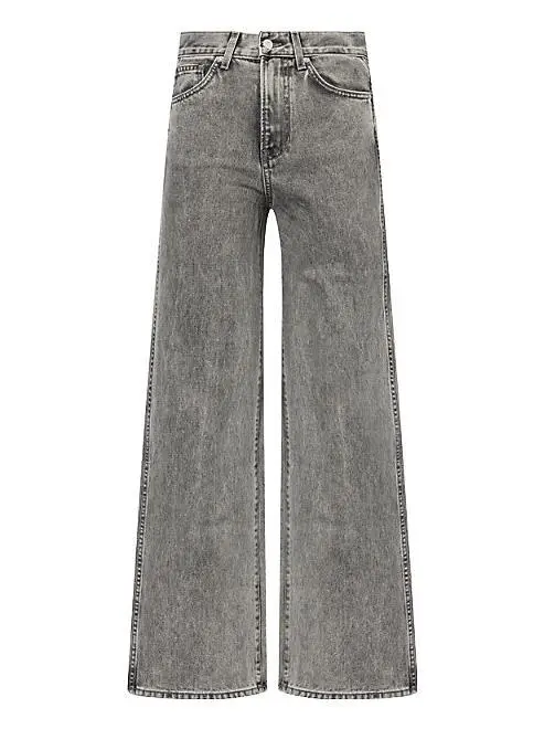 Veronica Beard Taylor Wide-leg Denim Jeans - Volcanic Dust