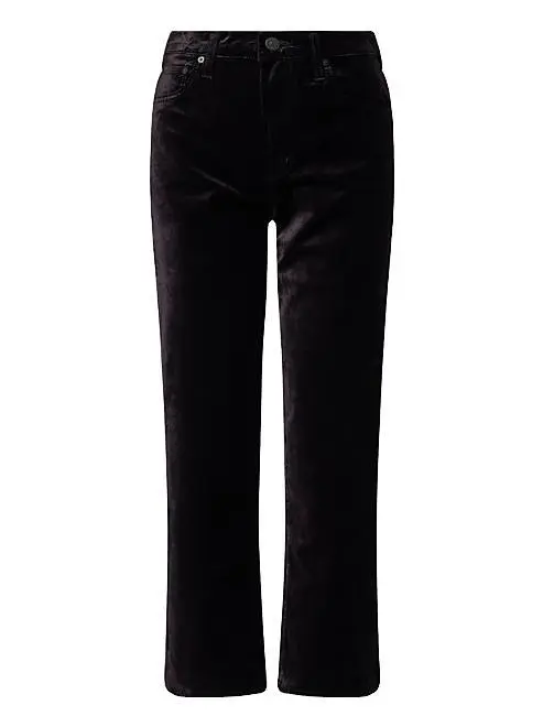 Citizens Of Humanity Delfina Straight-leg Velvet Jeans - Black