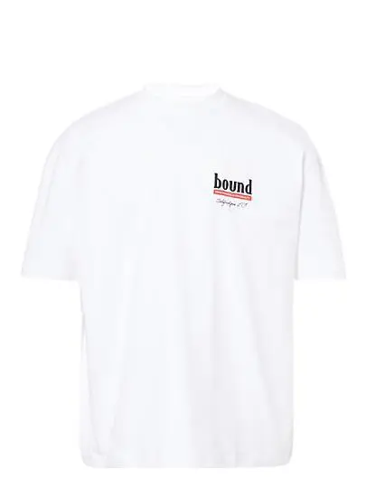 BOUND Red Label Printed Cotton T-shirt - White